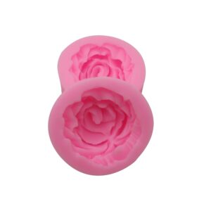 HengKe 2 Piece 3d Flower Bloom Rose Shape Silicone Molds for Cupcake Dessert Chocolate Jelly Cookie Decor, Jewelry, Pastry, Chocolate,Handmade Soap Mould Candy Making