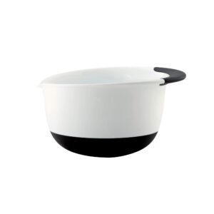 oxo good grips 5-quart plastic mixing bowl,white/black