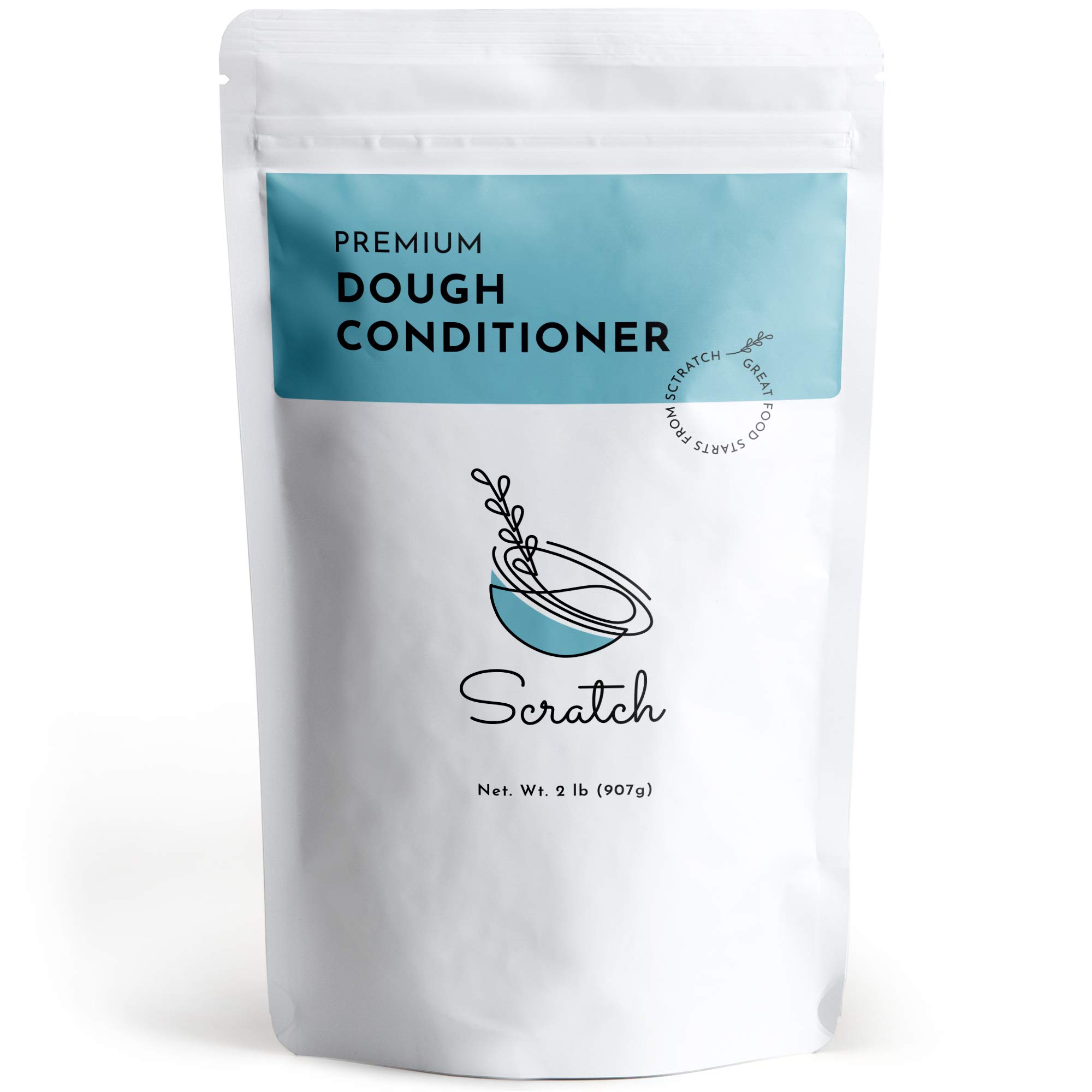 Scratch Premium Dough Conditioner - (2 LB) All Grain Bread Improver For Making Dough - Dough Enhancer for Bread to Improve Texture and Longer Lasting Bread