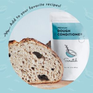 Scratch Premium Dough Conditioner - (2 LB) All Grain Bread Improver For Making Dough - Dough Enhancer for Bread to Improve Texture and Longer Lasting Bread