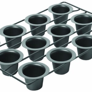 Chicago Metallic 26121 Professional 12-Cup Non-Stick Mini-Popover Pan, 16-Inch-by-10.75-Inch