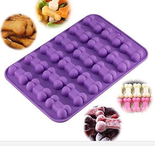 Silicone Molds Puppy Dog Paw and Bone Mold for Dog Treats, Homemade Non-Stick Food Grade, Chocolate, Candy, Jelly, Ice Cube Mold, Cupcake Baking Mould, Muffin pan Cookie Cutters Set