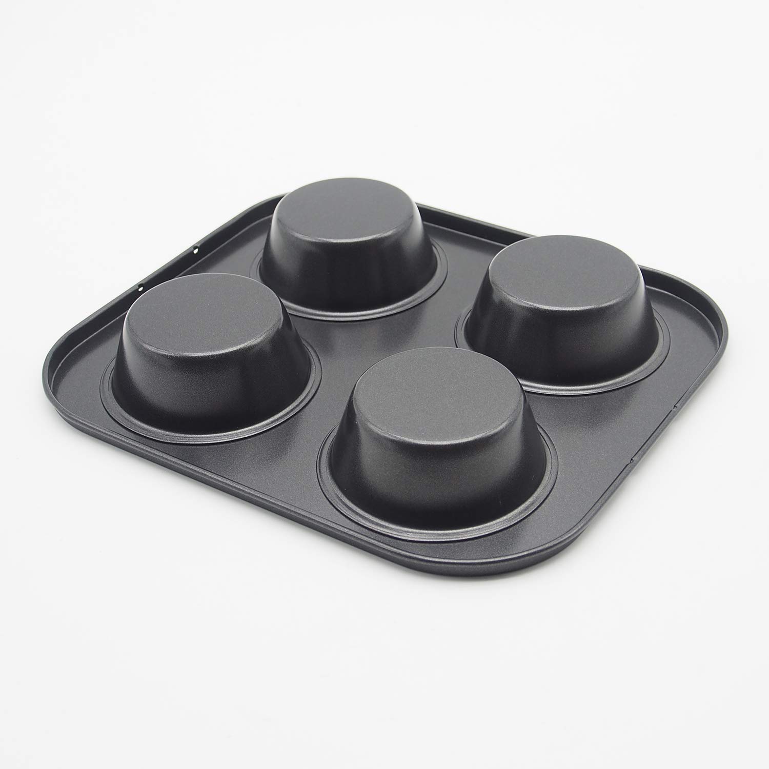 HYTK 4 Cup Muffin Pan 2 Pcs (8.5 X 7.48 Inch) Air Fryer Small Oven Cupcake Baking Pan Non Stick No Toxic Bakeware