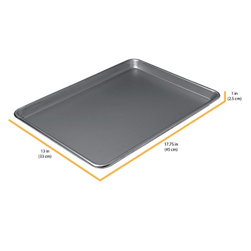 Chicago Metallic Professional Non-Stick Cooking/Baking Sheet, 17-Inch-by-12.25-Inch, Silver