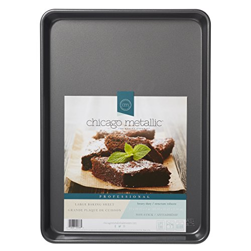 Chicago Metallic Professional Non-Stick Cooking/Baking Sheet, 17-Inch-by-12.25-Inch, Silver