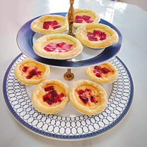 HLCM 100 Pcs Aluminum Foil Mini Pans, Great for Baking Tarts, Quiche, Pudding, etc.