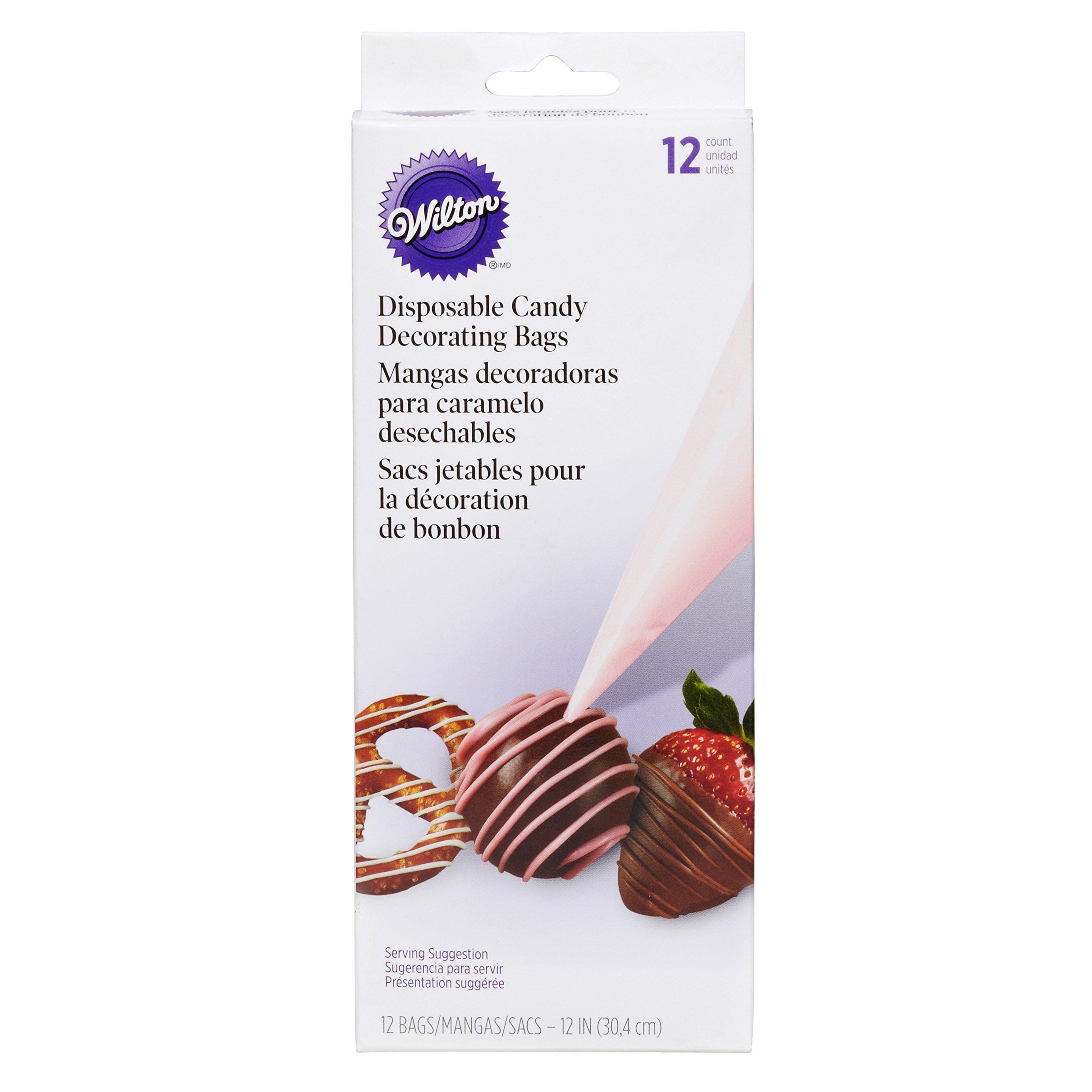 Wilton Disposable Candy Piping Bags, 12-Count