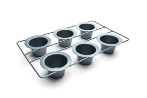 fox run pop-over pan, 6 cup, grey