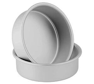 wilton small and tall aluminum 2 x 6-inch layer cake pan set, 2- piece