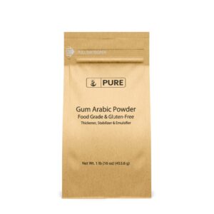 pure original ingredients gum arabic (acacia) powder (1 lb) essential ingredient for diy watercolor paints, craft cocktails, royal icing, ice cream