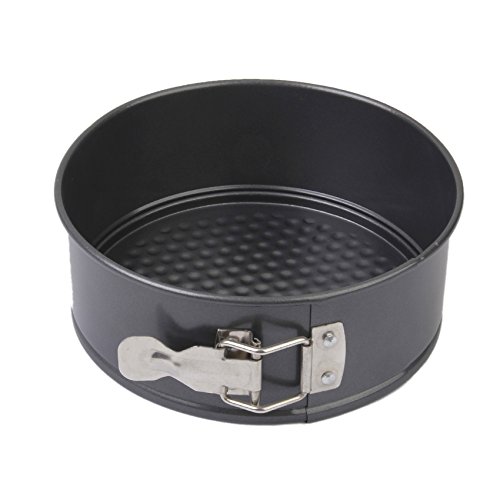 Gabkey 8 inch circular Springform interlocking and leak- proof seal carbon baking C ake Pan