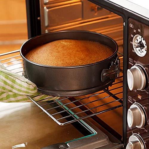 Gabkey 8 inch circular Springform interlocking and leak- proof seal carbon baking C ake Pan