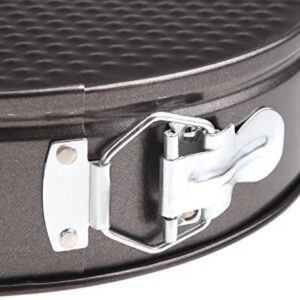 Gabkey 8 inch circular Springform interlocking and leak- proof seal carbon baking C ake Pan