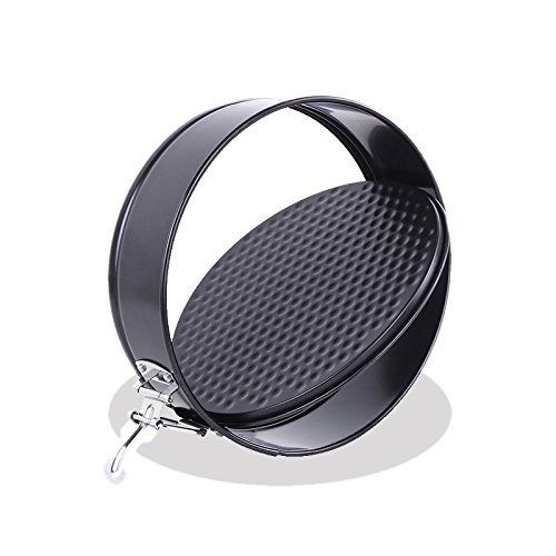 Gabkey 8 inch circular Springform interlocking and leak- proof seal carbon baking C ake Pan