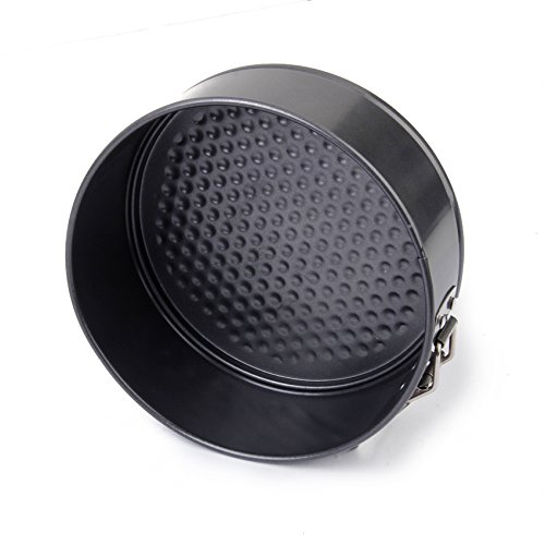 Gabkey 8 inch circular Springform interlocking and leak- proof seal carbon baking C ake Pan