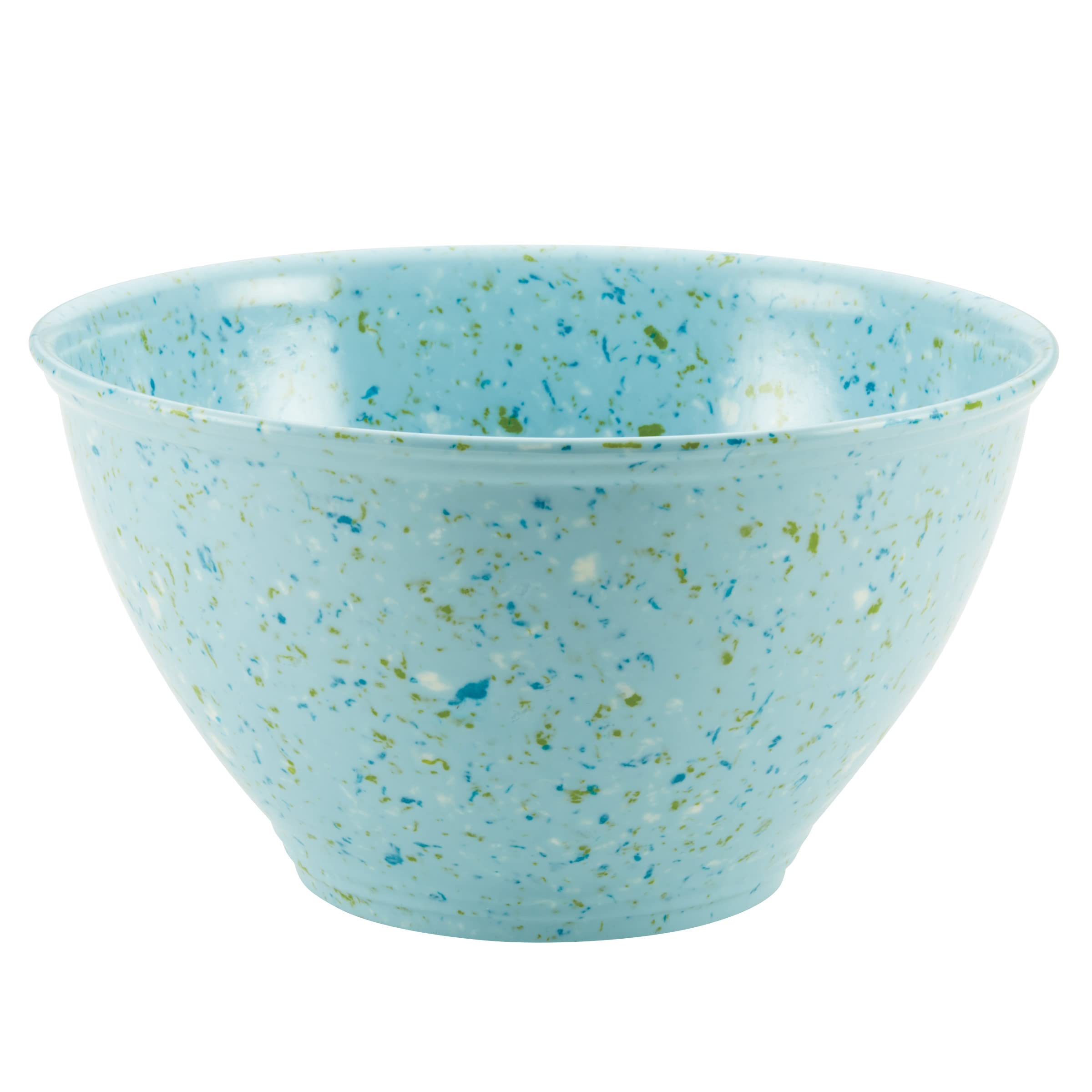 Rachael Ray Accessories Kitchen Pantryware Multi Purpose/Salad Serveware/Melamine Garbage Bowl, Agave Blue,1 gallon