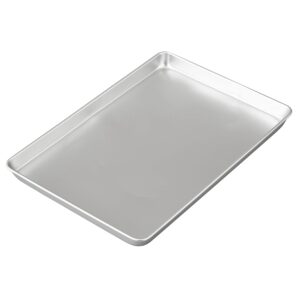 wilton performance pans jelly roll pan - bake sponge cake for jelly roll cakes or make cookies, cookie bars and pizza, aluminum, 10.5 x 15.5-inch