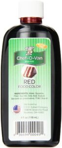 chef-o-van food coloring, red, 4 ounce