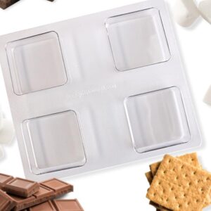 4 Cavity S'mores Mold For Chocolate-Covered Cookies