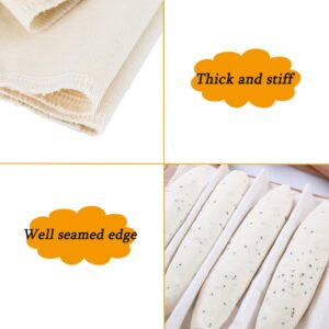 Professional Bakers Couche Extra Large 35 x 26 Inch,Heavy Duty Linen Pastry Proofing Cloth for Bread Dough Baking,Thick Baking Bread Cloth for Baguettes,Loaves,Ciabatta