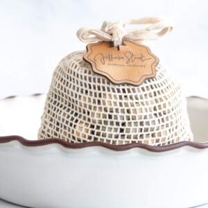 Jefferson Street Ceramics - Made in USA - Ceramic Pie Weights - Natural Clay Beads for Baking Blind Crust - 2.4 lbs with Mesh Bag