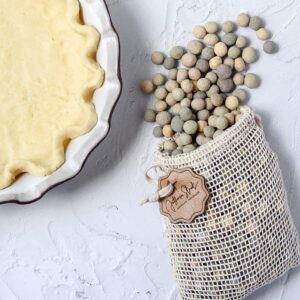 Jefferson Street Ceramics - Made in USA - Ceramic Pie Weights - Natural Clay Beads for Baking Blind Crust - 2.4 lbs with Mesh Bag