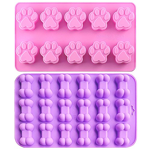 Food Grade Silicone Mold, IHUIXINHE Non-stick Ice Cube Mold, Jelly, Biscuits, Chocolate, Candy, Cupcake Baking Mould, Muffin pan