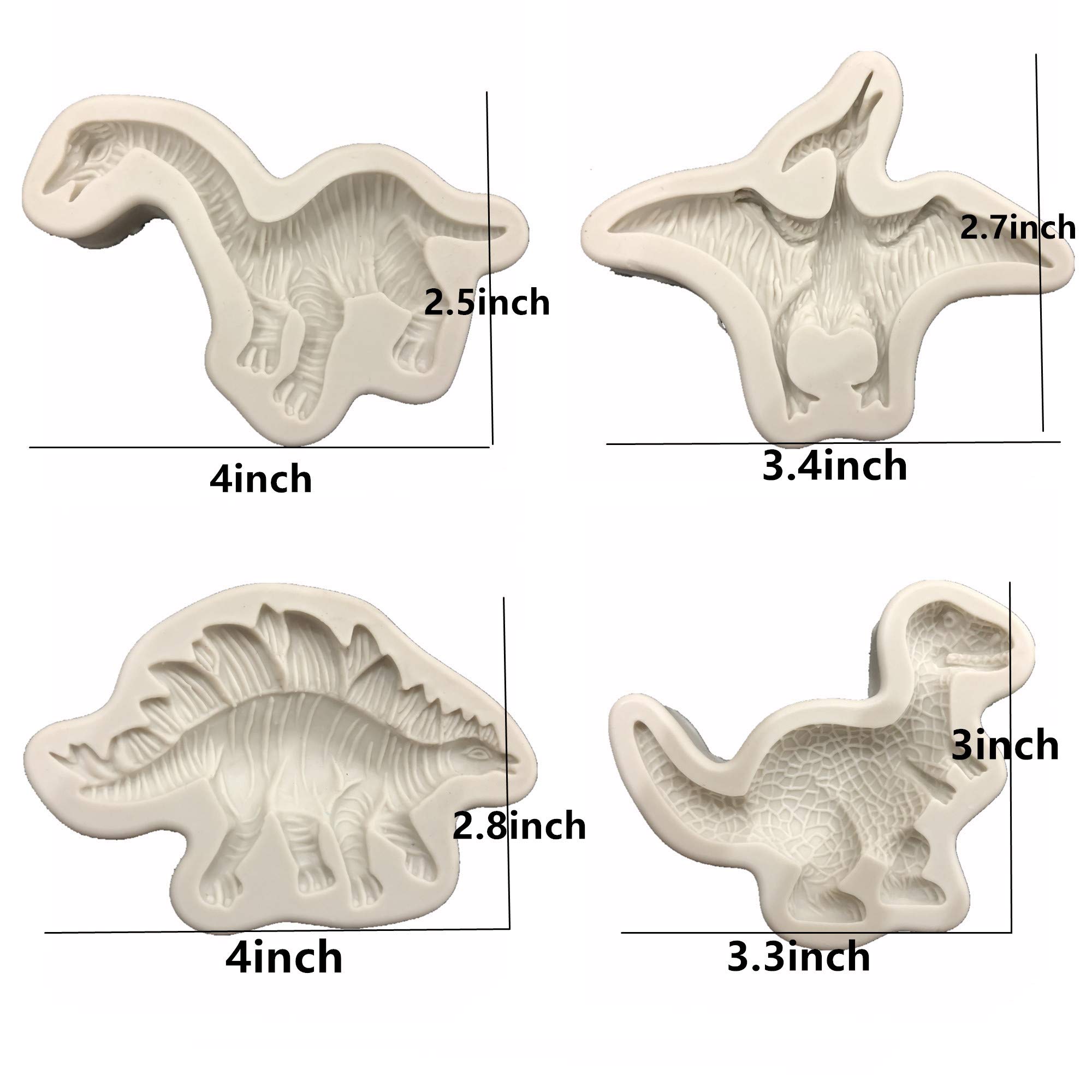 Dinosaur Silicone Fondant Cake Mold Kitchen Baking Mold Cake Decorating Moulds Modeling Tools, Gummy Sugar Chocolate Candy Cupcake Mold