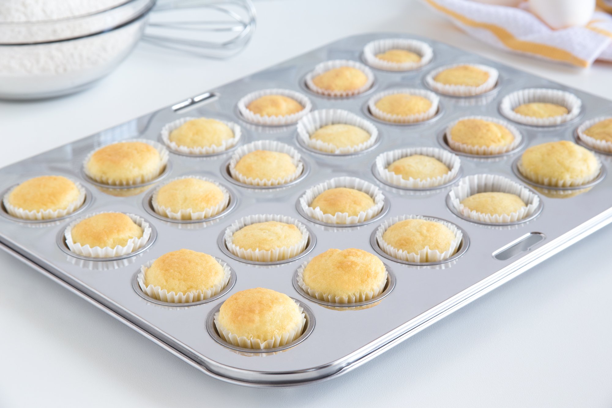 Fox Run Mini Muffin Pan, 24 Cup, Stainless Steel