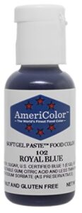 americolor, royal blue.75 ounce bottle, soft gel paste food color