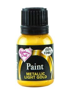 rainbow dust metallic food paint metallic light gold