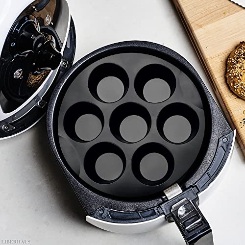 Air Fryer Silicone Cupcake Pan - 3.5-5.8l Air Fryer Egg Bites Mold Nonstick Muffin Pan Egg Cups Molds Silicone Muffin Pan For Air Fryer Accessories - 7 Mini Muffin Maker Cupcake Tray Baking Mold