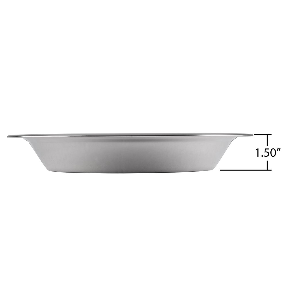 Lindy's - 5M871 Lindy's Stainless Steel 9 inch pie pan, Silver