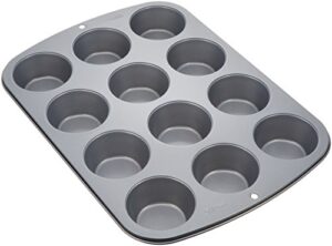 wilton recipe right muffin pan, 12-cup non-stick muffin pan