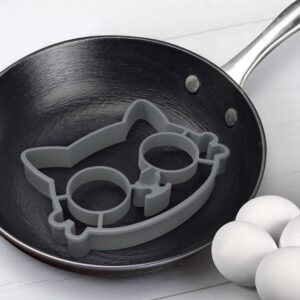 Genuine Fred FUNNY SIDE UP Silicone Egg Mold, Cat, small -