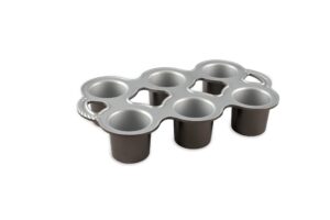 nordic ware grand popover, 6 cavaties, graphite