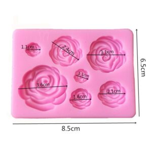 Tvoip Rose Flowers silicone mold Cake Chocolate Mold wedding Cake Decorating Tools Fondant Sugarcraft Cake Mold