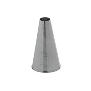 ateco # 803 - plain pastry tip .31'' opening diameter- stainless steel