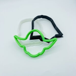 WELLSHEZZ COOKIE CUTTER INSPIRED BY MOVIE CHARACTERS FACE HELMET OUTLINES DARTHg VADERr STORMm TROOPER SET OF 3 SPECIAL OCCASION COOKIE CUTTERS