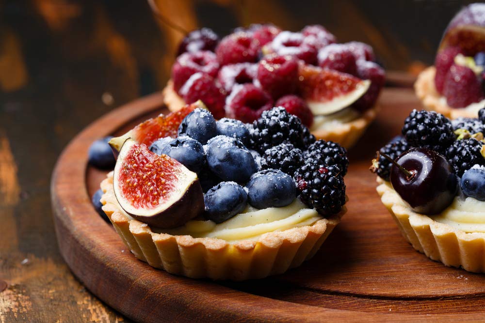 Gourmia GPA9375 Mini Tart Pans with Removable Bottom - 6 Pack, 5” Diameter, 1” Depth – 100% PFOA free Non Stick Carbon Steel - Miniature Molds For Pies, Cheese Cakes, Desserts, Quiche pan and More