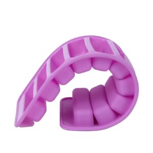 Minchsrin Silicone Ladyfingers mold Chocolate molds Non-Stick For Cookies Candy Crayon Candle Soap Ice Cube Tray Set of 2 (purple)