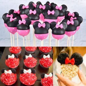 LAMXTX Mini Bow Silicone Fondant Mold Bowknot Candy Chocolate Mold Cake Cupcake Decoration For Birthday Party