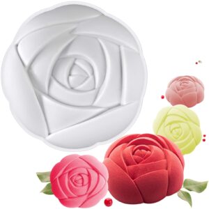 funshowcase large rose silicone mold tray shape size 5.7x5.7x2.5inch