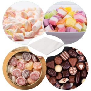 300 Pcs Candy Wrappers for Caramels Non Stick Wax Paper Sheets for Food, 5x5 Inch Parchment Paper Squares Caramel Wrappers Precut Candy Wrapper Paper for Chocolate, Patty, Caramel, Cheese