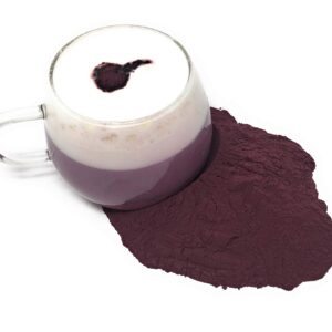 Purple Taro Powder - Naturally Dyes Food Purple/violet - Net Weight: 2.65oz / 75g - Violet Food Dye For Ice Cream, Frozen Yogurt, Smoothies & Bubble Tea - 100% Pure & Natural Colocasia Esculenta