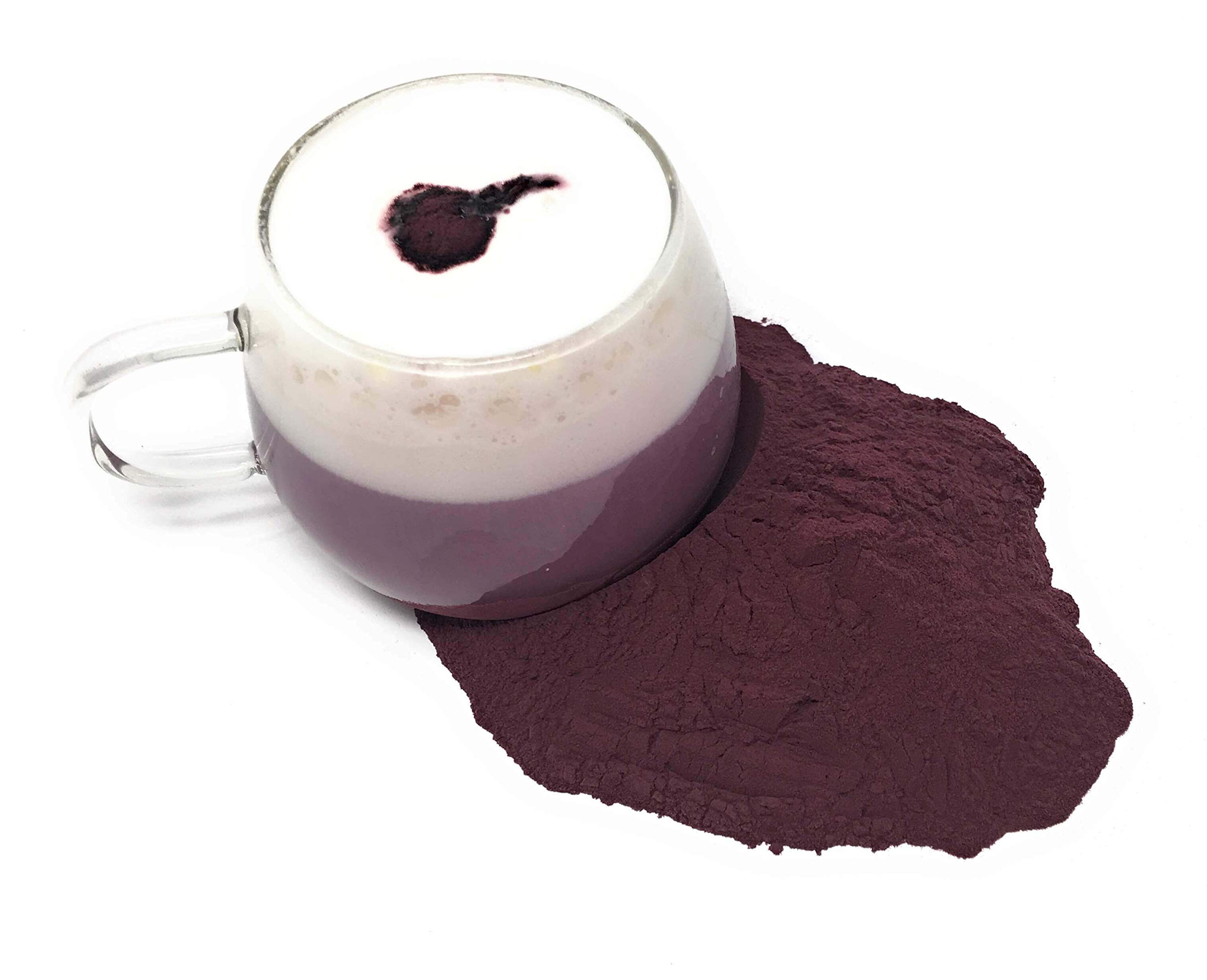 Purple Taro Powder - Naturally Dyes Food Purple/violet - Net Weight: 2.65oz / 75g - Violet Food Dye For Ice Cream, Frozen Yogurt, Smoothies & Bubble Tea - 100% Pure & Natural Colocasia Esculenta