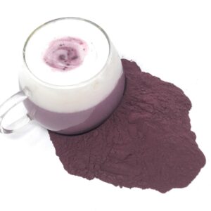 Purple Taro Powder - Naturally Dyes Food Purple/violet - Net Weight: 2.65oz / 75g - Violet Food Dye For Ice Cream, Frozen Yogurt, Smoothies & Bubble Tea - 100% Pure & Natural Colocasia Esculenta