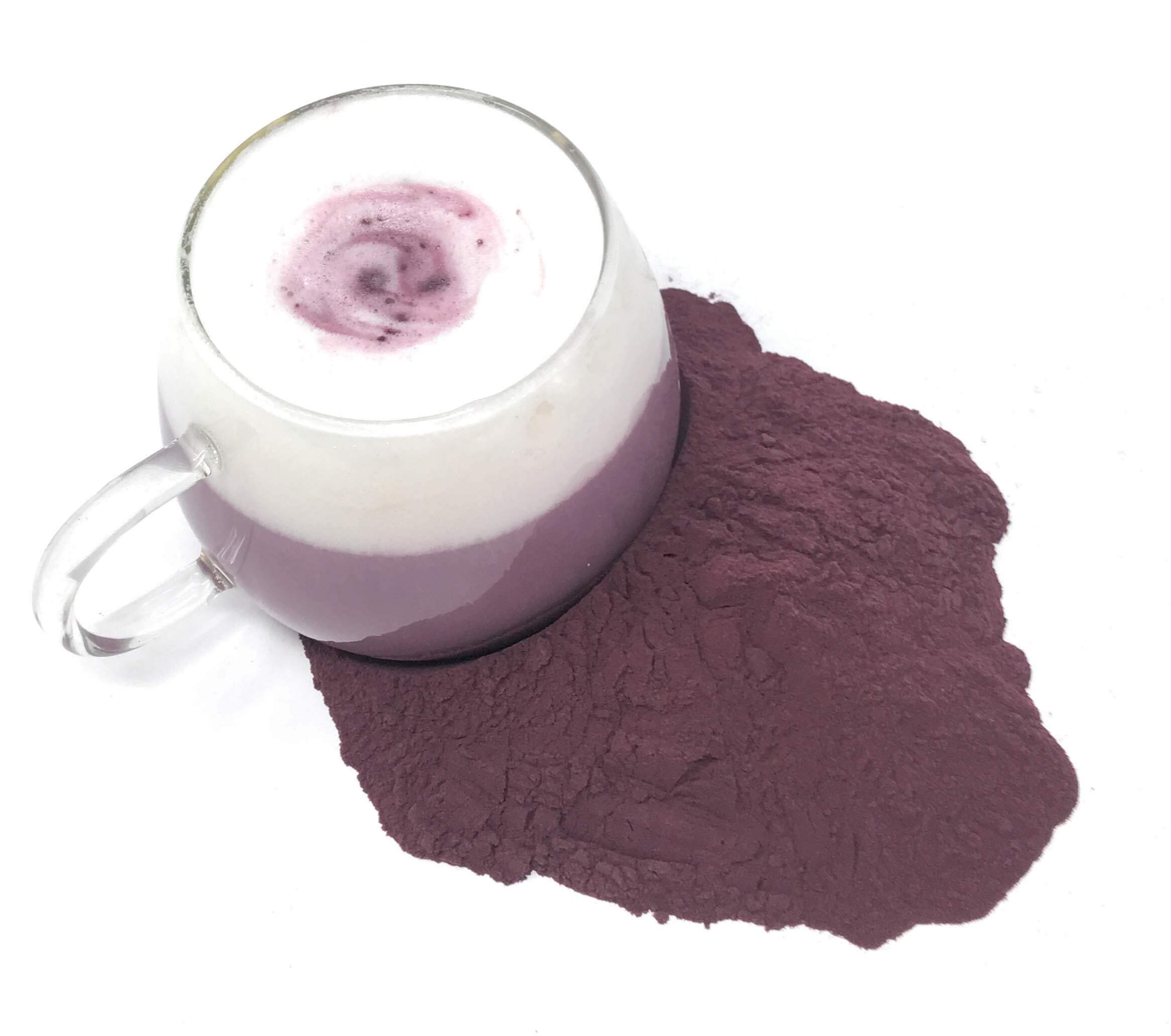 Purple Taro Powder - Naturally Dyes Food Purple/violet - Net Weight: 2.65oz / 75g - Violet Food Dye For Ice Cream, Frozen Yogurt, Smoothies & Bubble Tea - 100% Pure & Natural Colocasia Esculenta