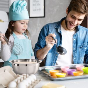 Oggi 3-Quart Two-Tone Stainless Steel Mixing Bowl, Great for Mixing, Making Dough, Dressing Salads, Mixing Eggs, Washing Vegetables