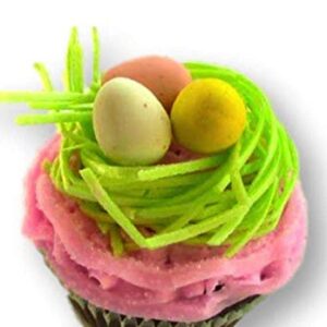 Edible Easter Basket Candy Grass Green Apple, Pack of 2